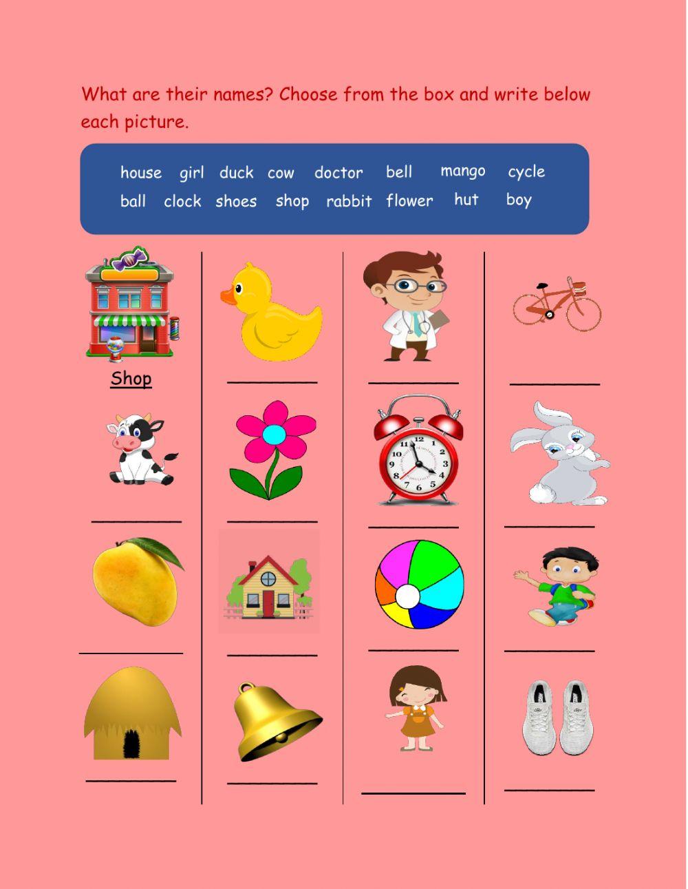 Nouns interactive exercise for 1 | Live Worksheets