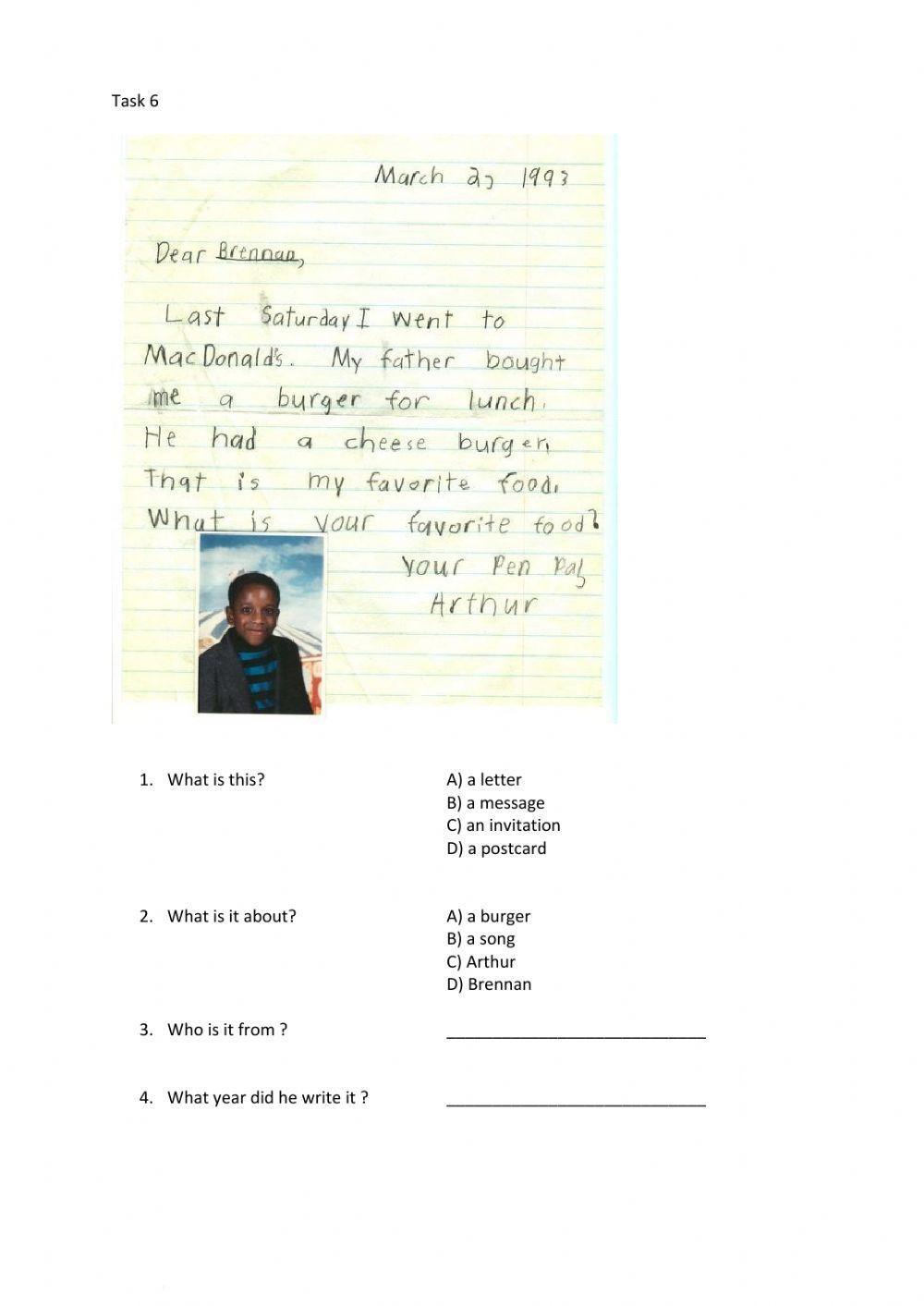 E1 Reading Exam… | Free Interactive Worksheets | 555402