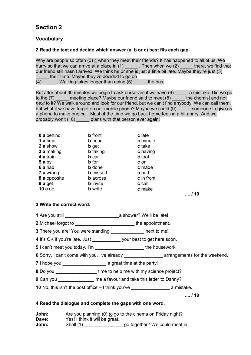 Test 13 Laser A2 worksheet | Live Worksheets