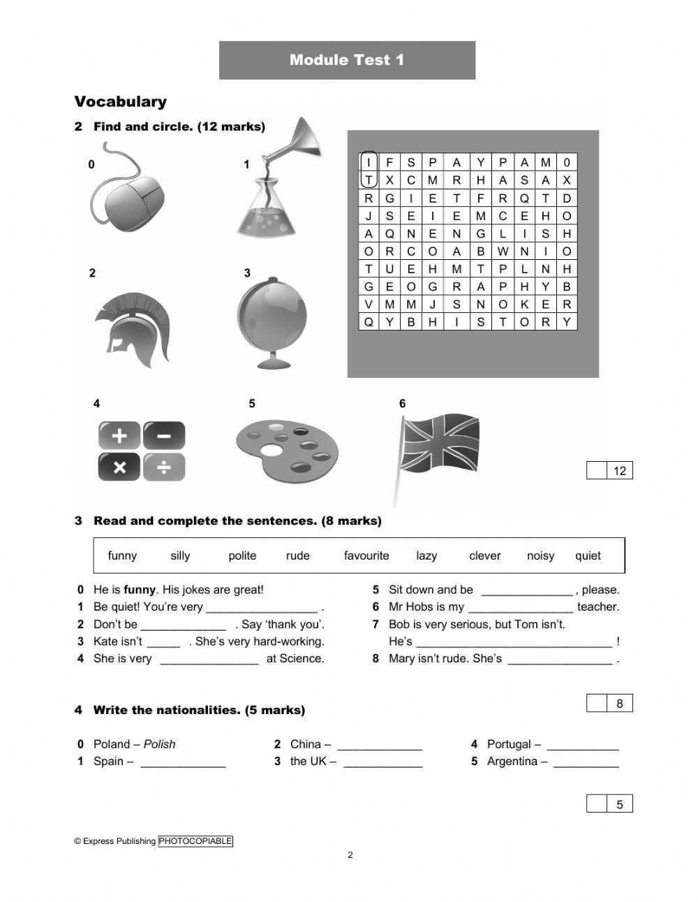 I5 test 1 6289462 | epsavmos | Live Worksheets