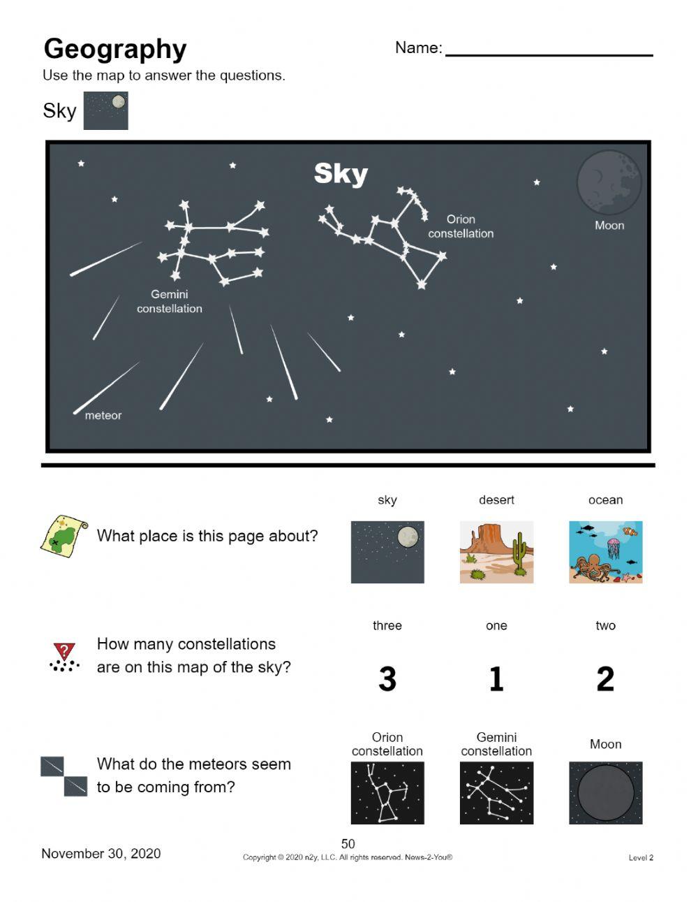 Meteors graphing and Geography 6287810 | Marie Herring