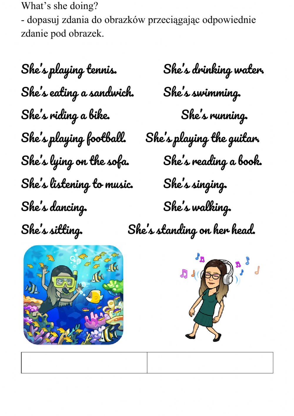 556524 | What's she doing? | Ajloona | LiveWorksheets