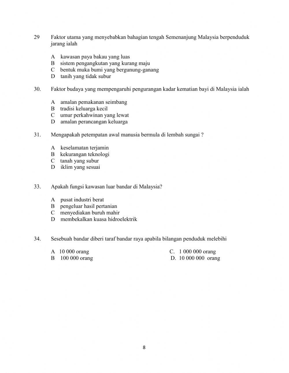 Kuiz 3 worksheet | Live Worksheets