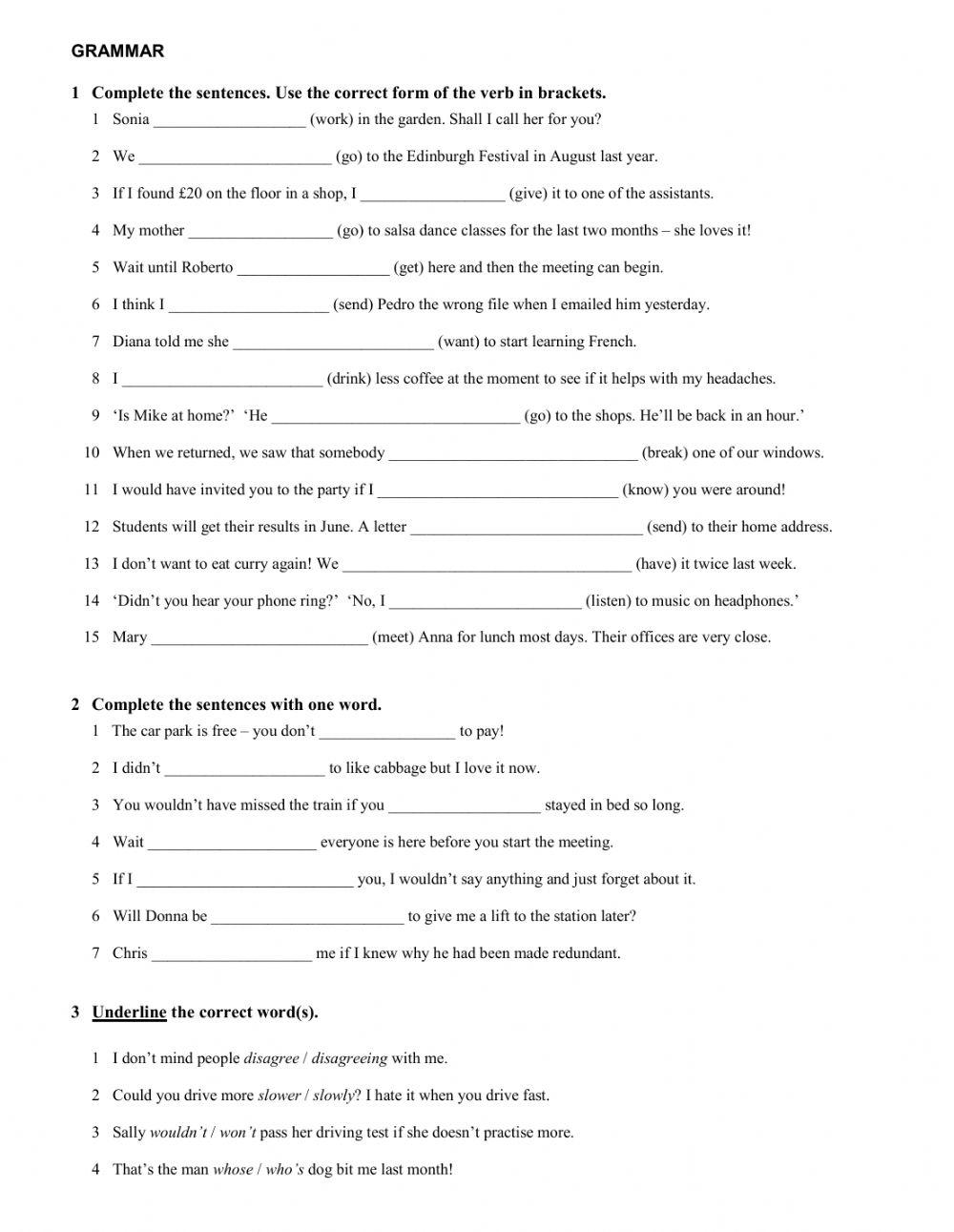 Mock Exam Int | Free Interactive Worksheets | 6312623