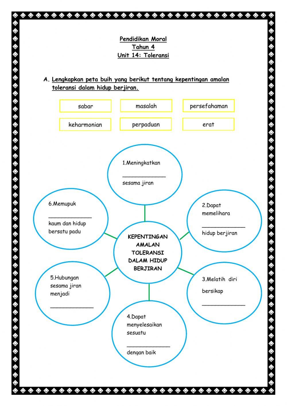 Toleransi interactive activity | Live Worksheets