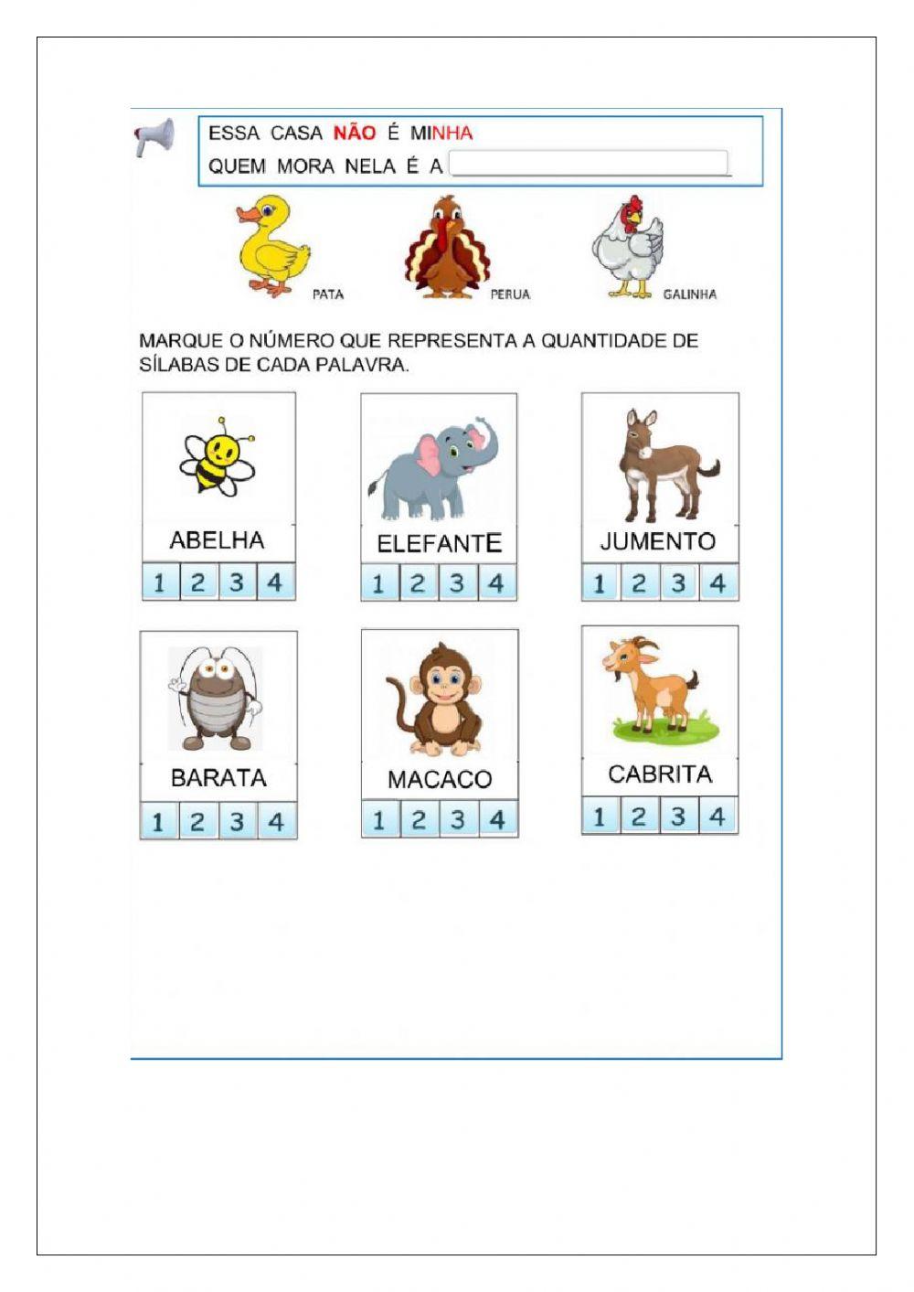Atividade interativa : Poema A casa e o seu Dono. online exercise for ...