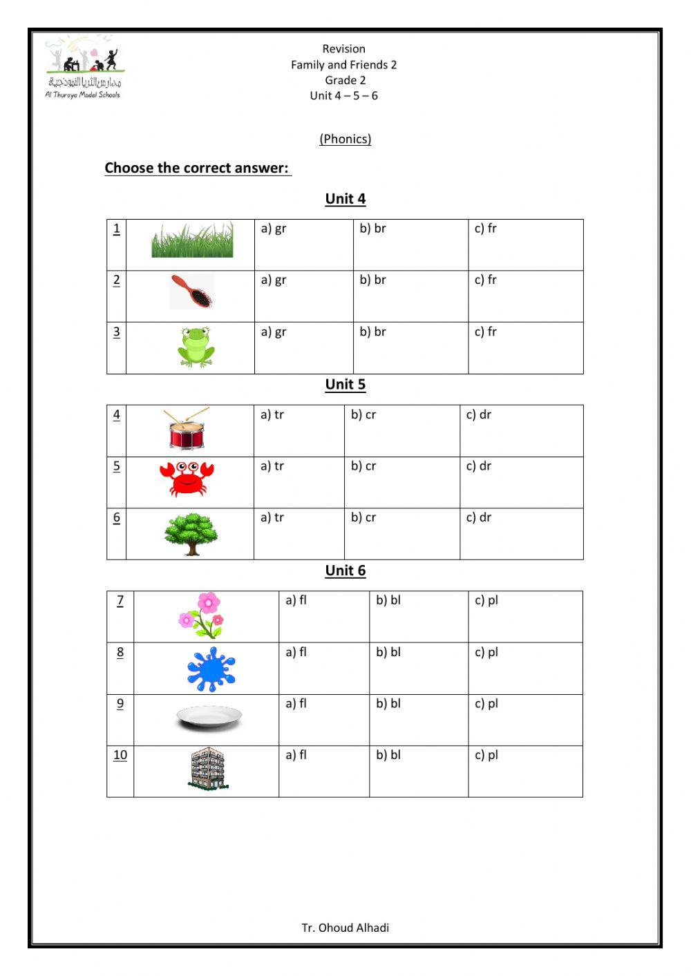revision grade2 online exercise for | Live Worksheets