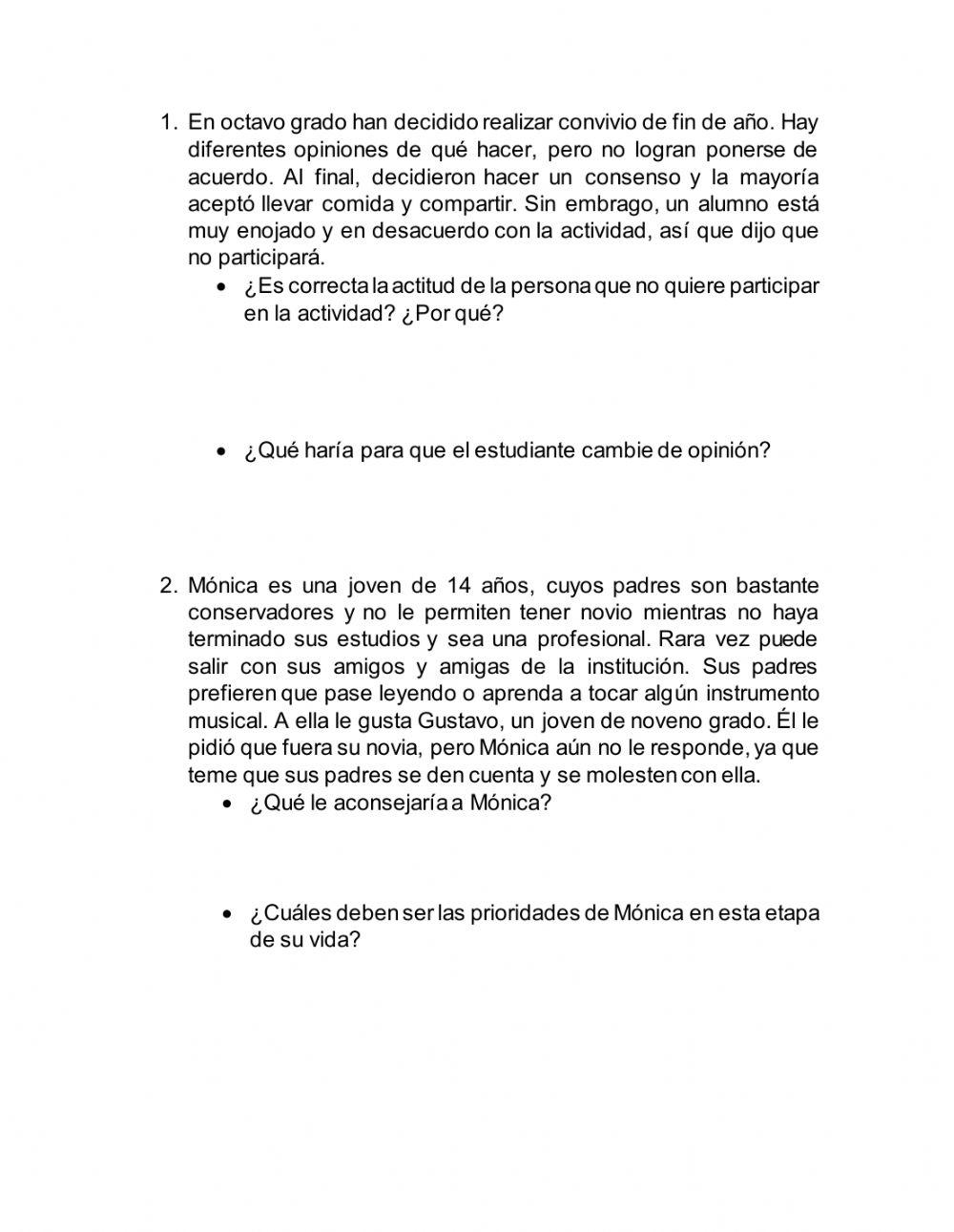 Examen online activity for Octavo Grado | Live Worksheets