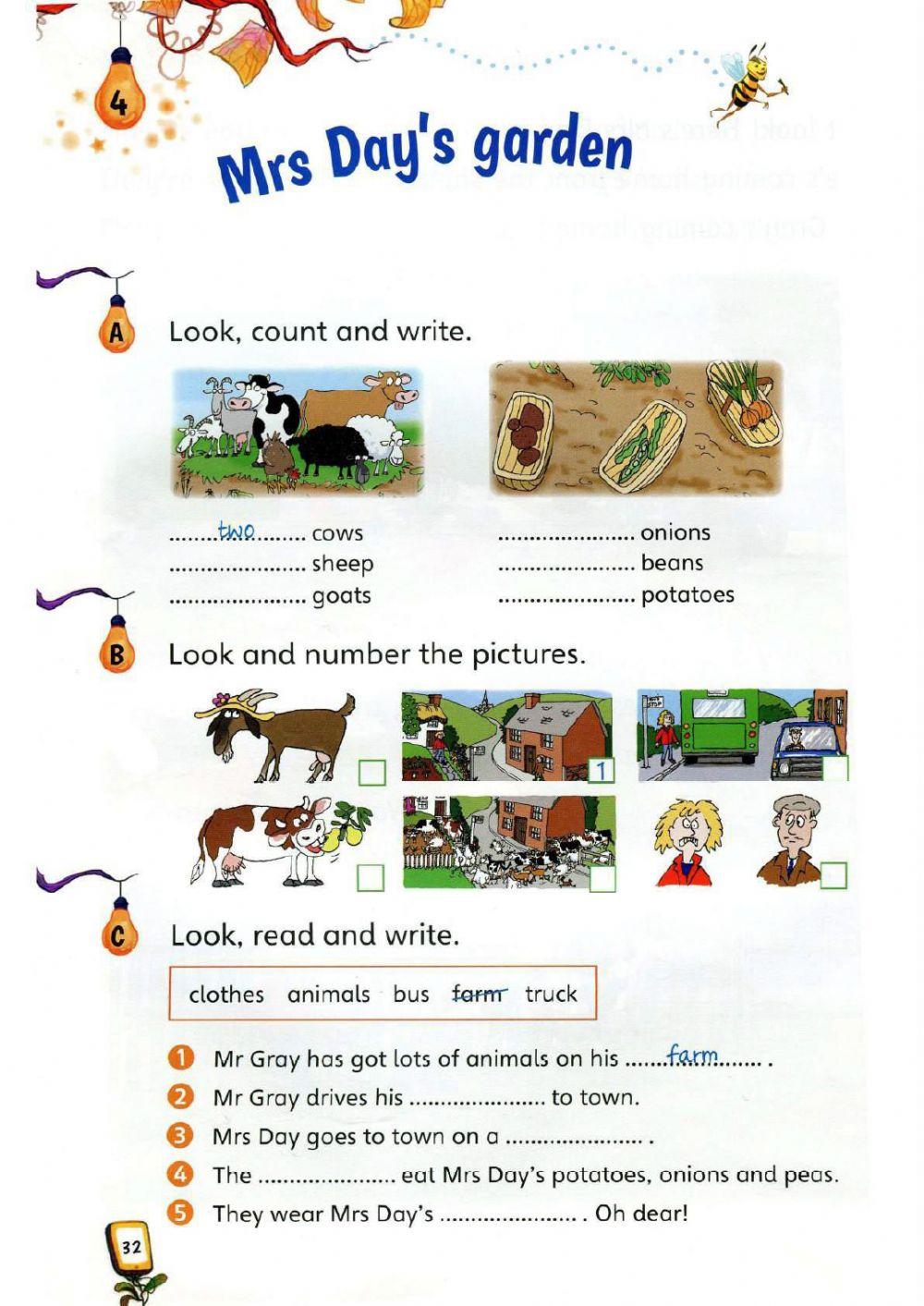 Mrs Day's garde… | Free Interactive Worksheets | 6314949