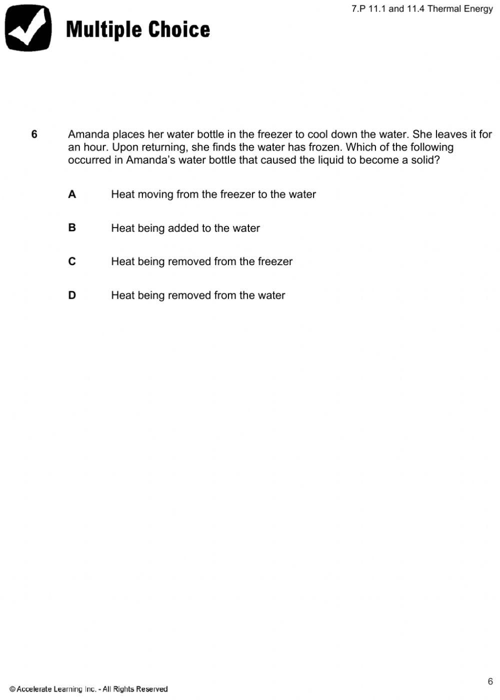 Heat Transfer Quiz online exercise for | Live Worksheets