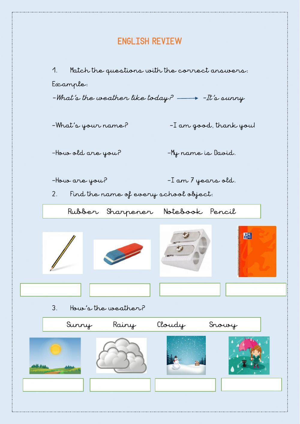 English review | Free Interactive Worksheets | 583942
