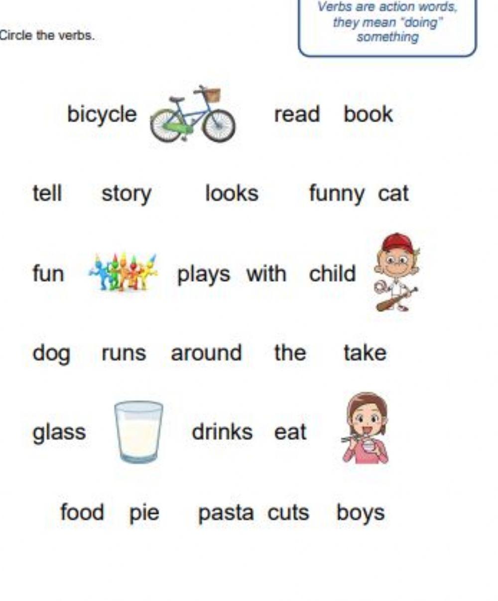 Identifying ver… | Free Interactive Worksheets | 583997