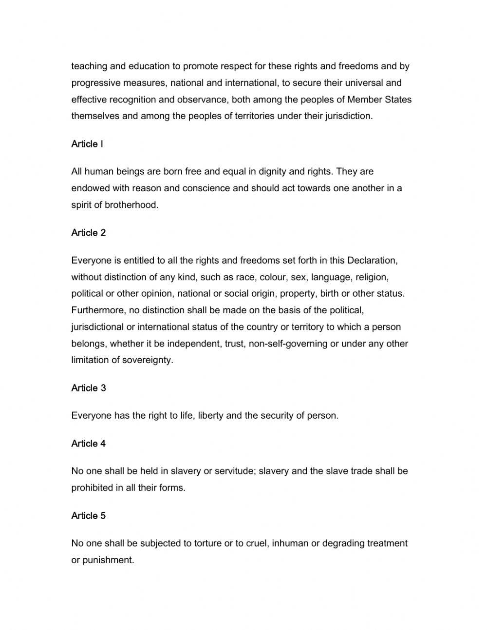 584488 | Human Rights | Efilad | LiveWorksheets