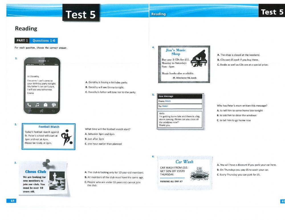KET - Simply A2 Key for schools 2020-Test05-Test06-2