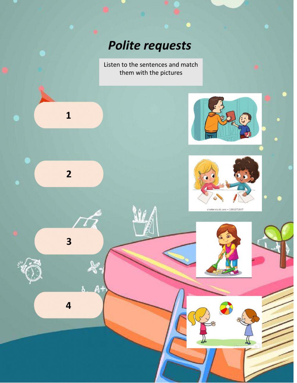 polite request | Free Interactive Worksheets | 585393