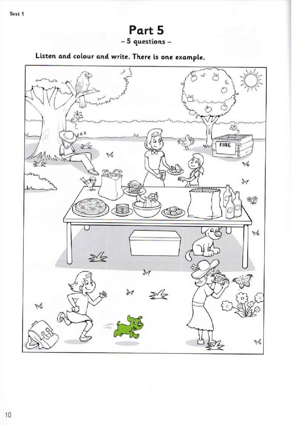 Flyers Listening Test 1 Book 3 online exercise for | Live Worksheets