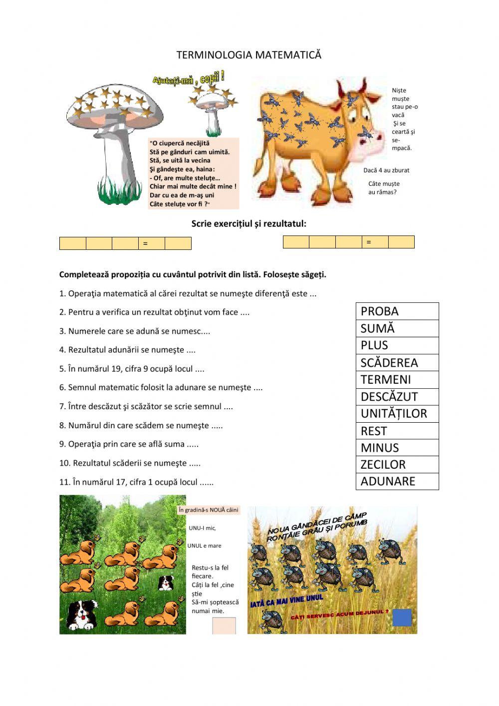 Terminologia matematică 585782 | Vizitiu Mariana | Live