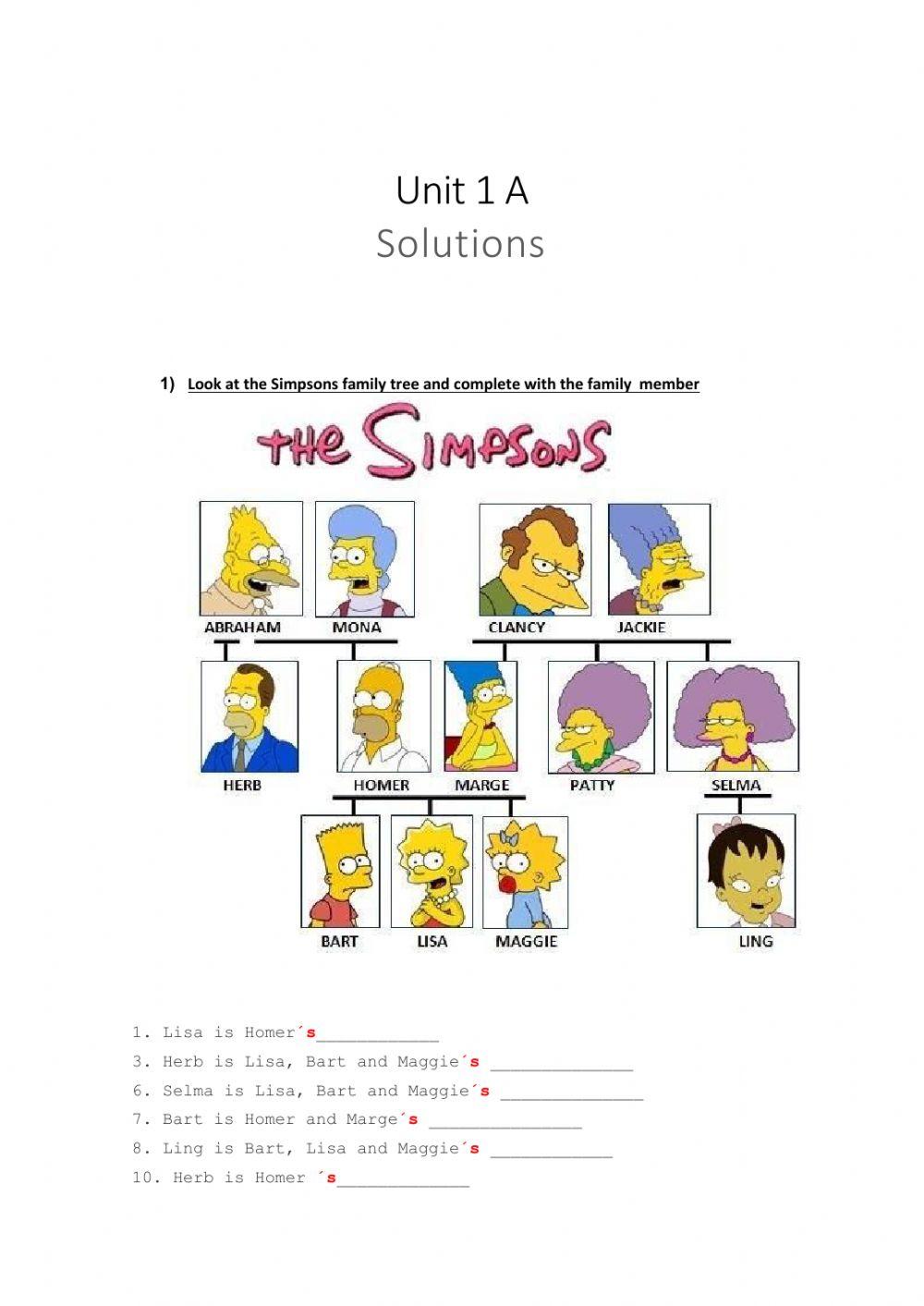 1a solutions el… | Free Interactive Worksheets | 585908