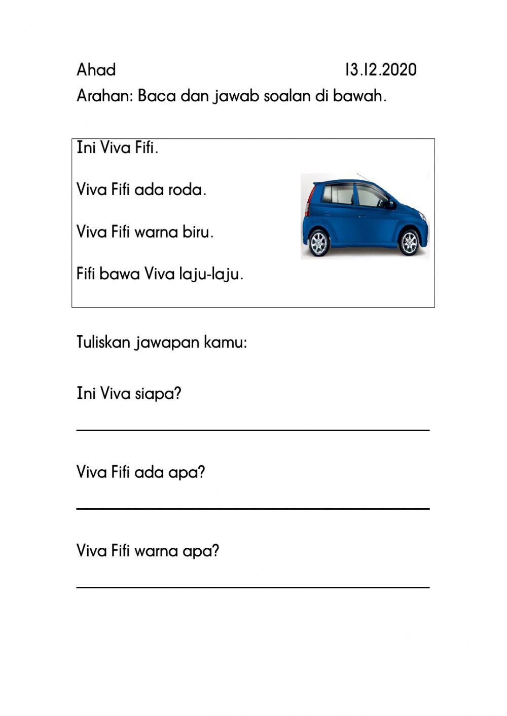 Bacaan dan Pemahaman interactive worksheet | Live Worksheets