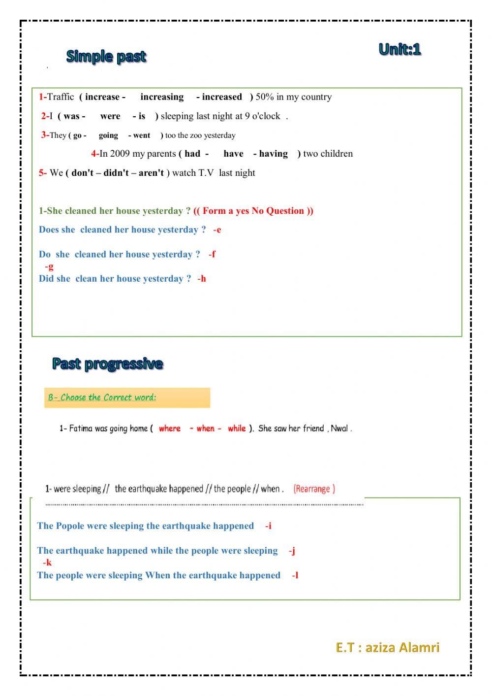 R u 1 worksheet | Live Worksheets