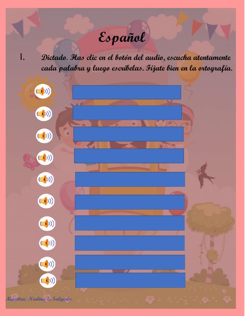 Español | Free Interactive Worksheets | 586570