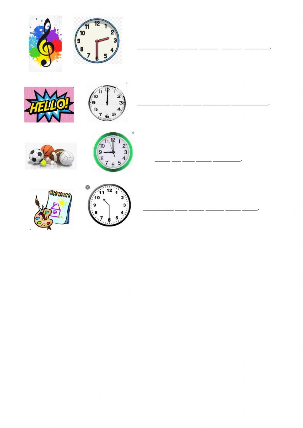 Hours and subje… | Free Interactive Worksheets | 586708