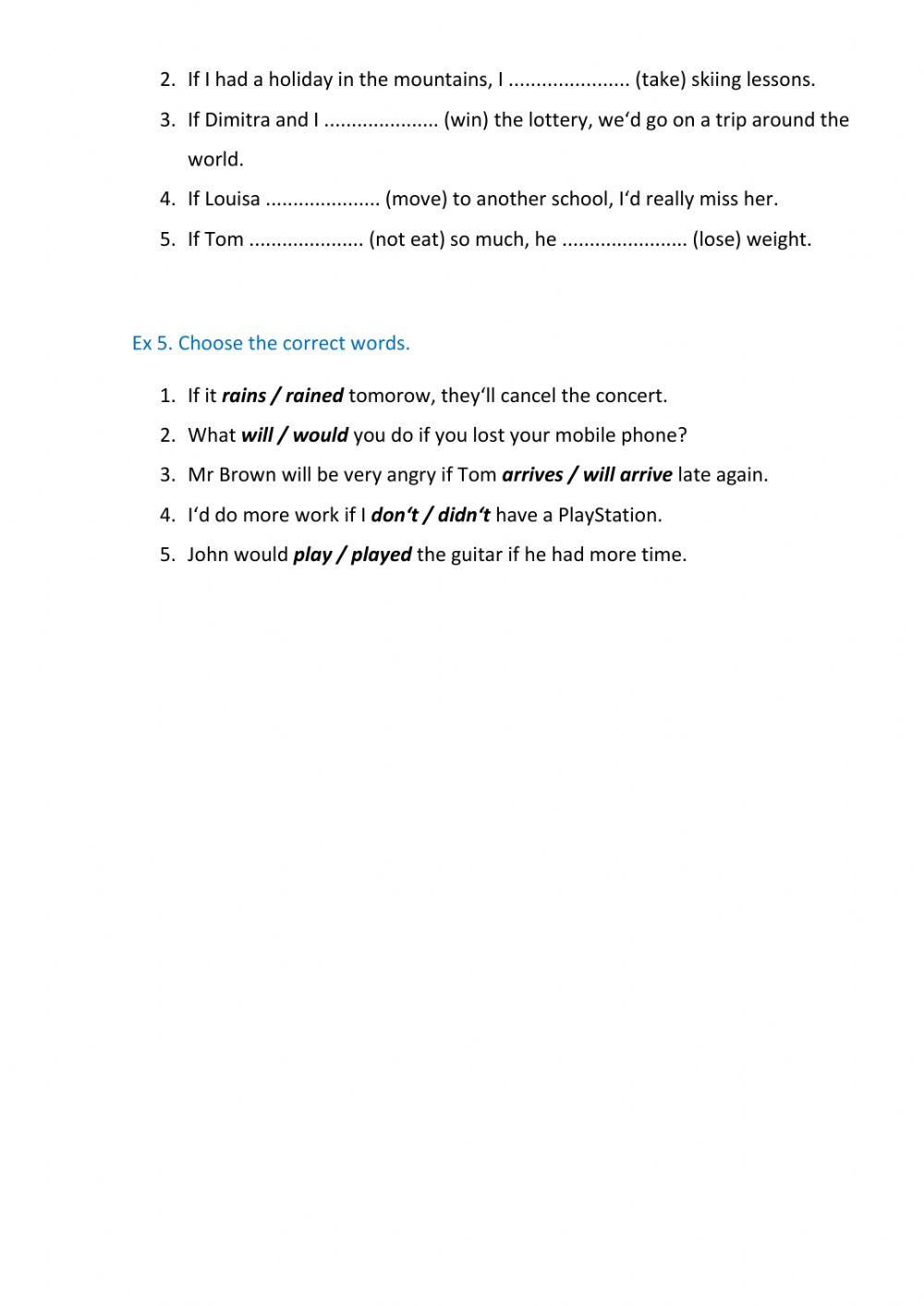 Grade 7 Conditionals 0 1 2 4544945 Jolanta