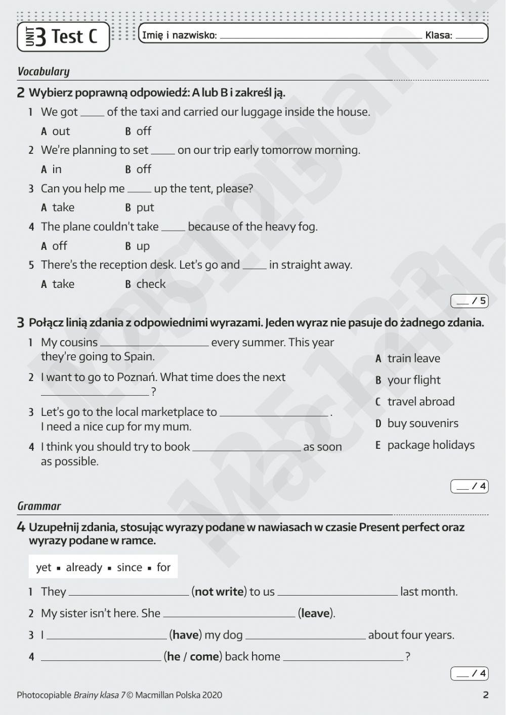 Brainy 7 unit 3… | Free Interactive Worksheets | 6320511