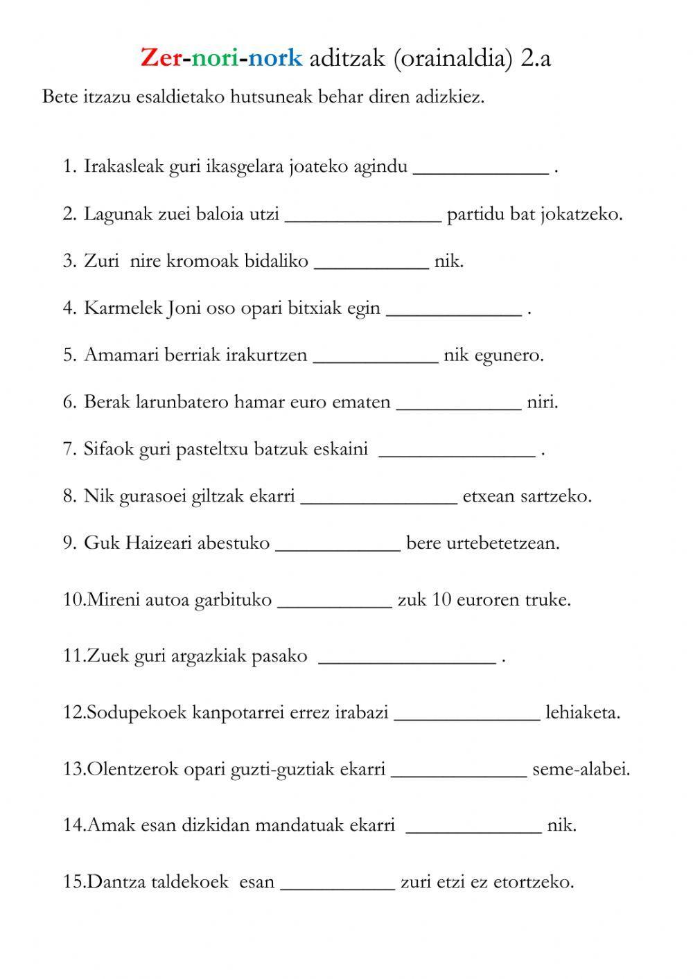 Zer-nori-nork o… | Free Interactive Worksheets | 589561