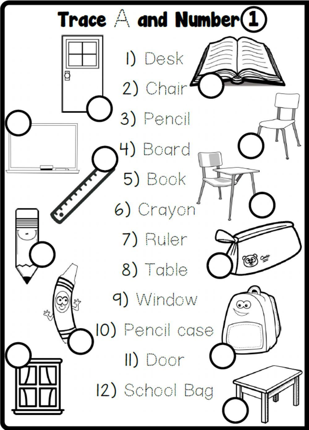 2 4 Numbers Classroom Objects Worksheet Live Worksheets – NBKomputer