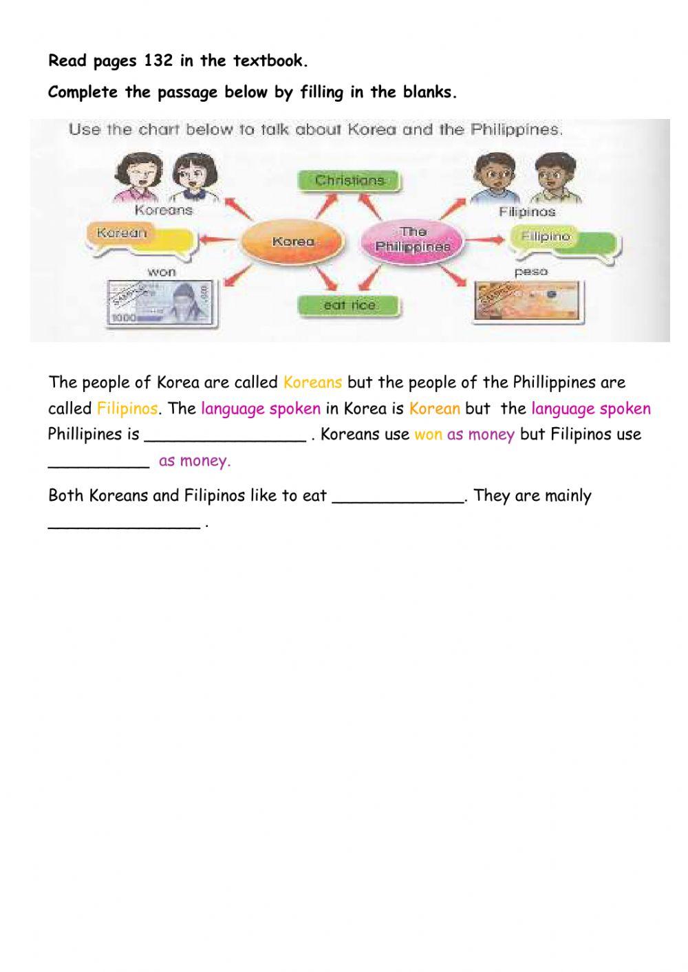 Year 5 English-Friends From Around the World worksheet | Live Worksheets