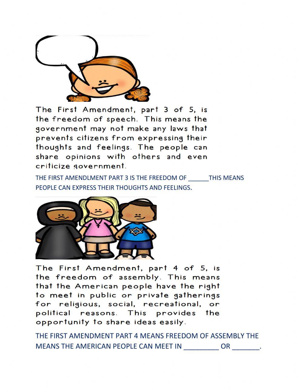 The bill of rig… | Free Interactive Worksheets | 590960