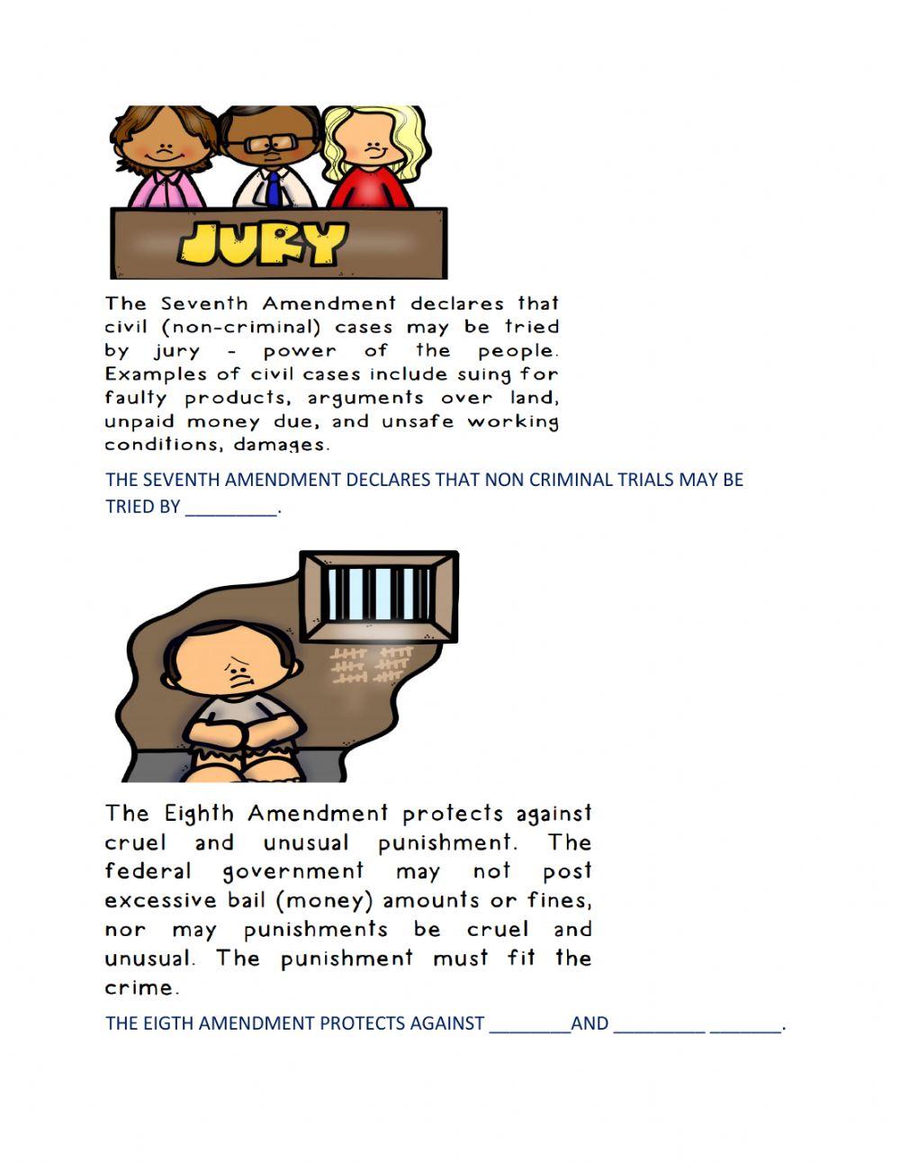 The bill of rig… | Free Interactive Worksheets | 590960