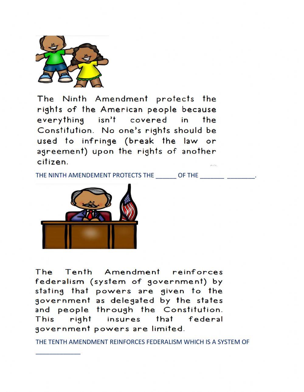 The bill of rig… | Free Interactive Worksheets | 590960