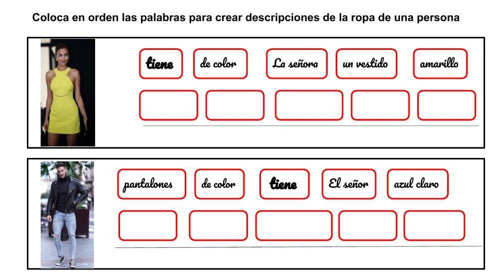 Describir la ro… | Free Interactive Worksheets | 694469