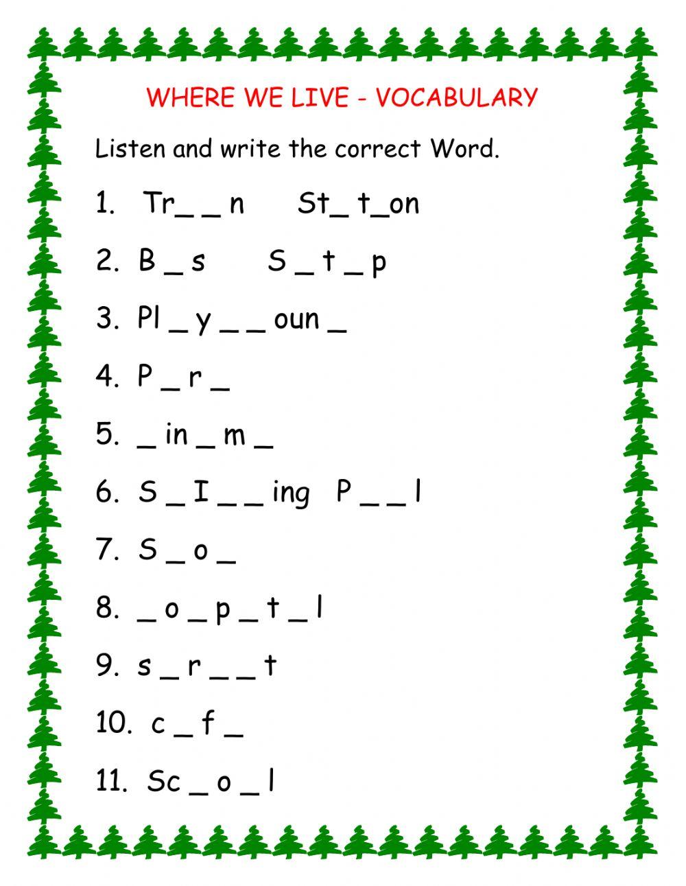 Were we live worksheet | Live Worksheets