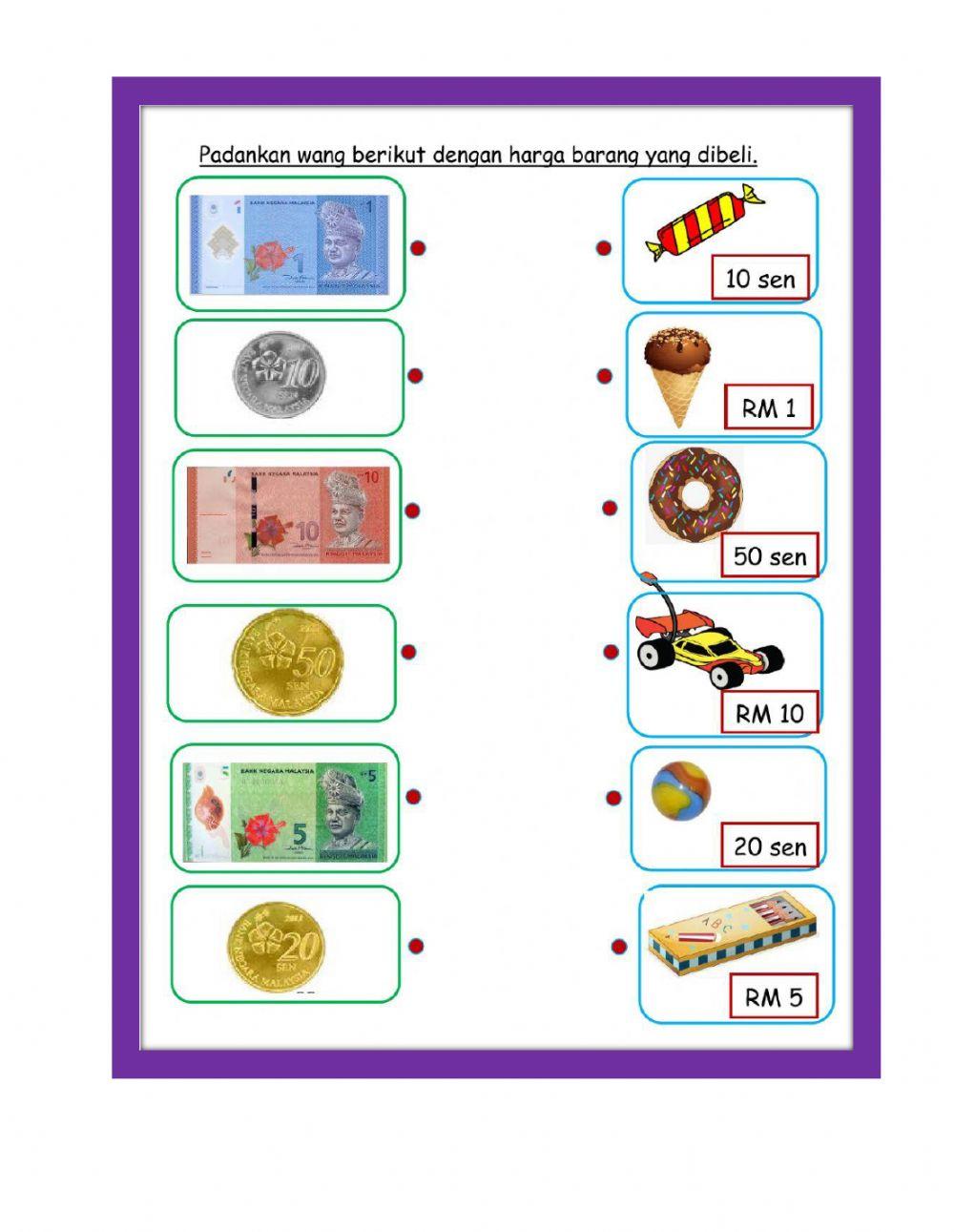 Ulangkaji Matematik Tahun 2 PPKI worksheet | Live Worksheets