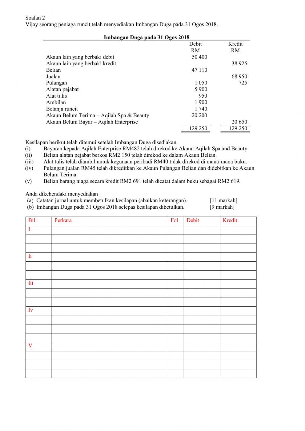 Soalan 2 modul 9 worksheet | Live Worksheets