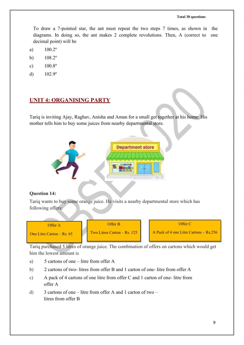 Cct 6 and 7 maths questions worksheet | Live Worksheets