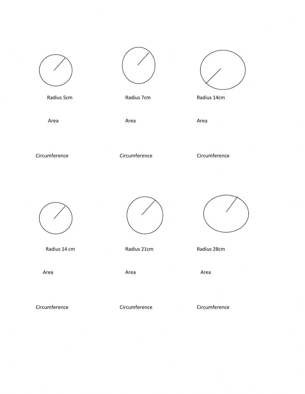 Area And Circumference Of A Circle Worksheet Live Worksheets area-and-circumference-of-a-circle-worksheet-live-worksheets