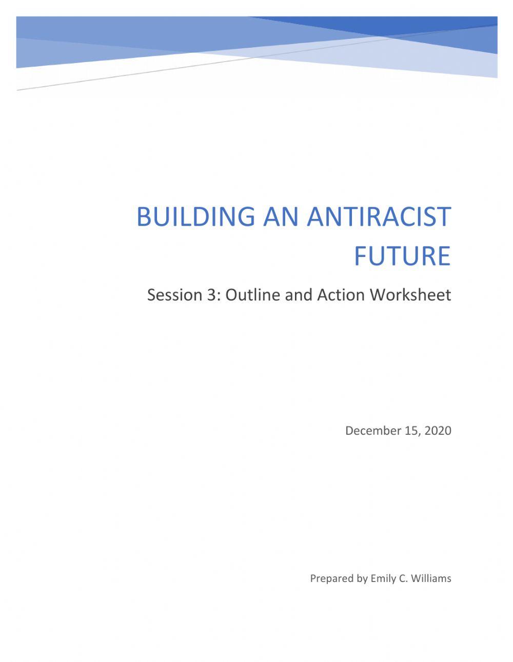 Racial Equity Training Session 3 Worksheet worksheet | Live Worksheets