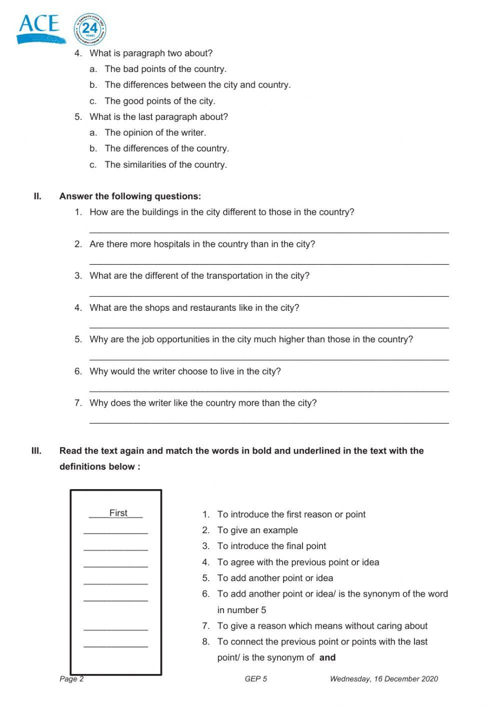 Comparing two p… | Free Interactive Worksheets | 594179