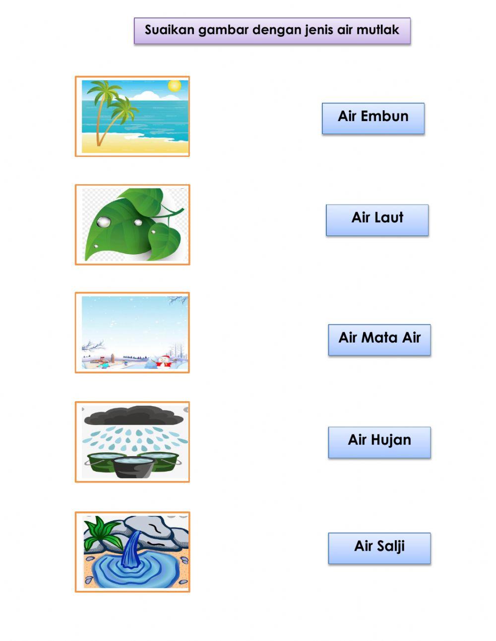 Air mutlak tahun 1 online exercise for | Live Worksheets