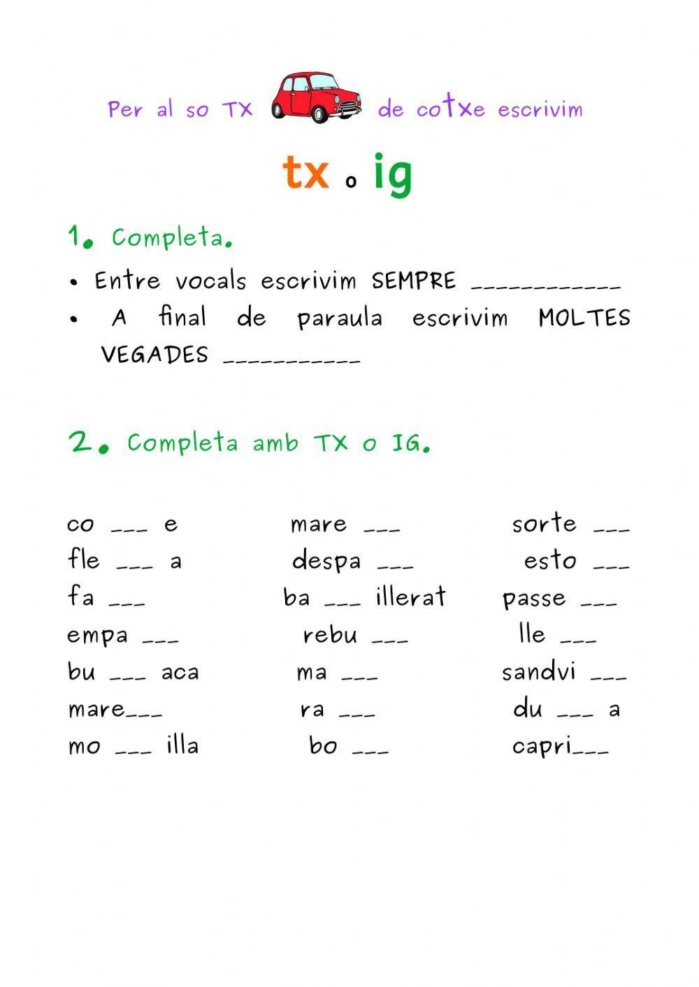 X-ix-tx-ig | Free Interactive Worksheets | 595022