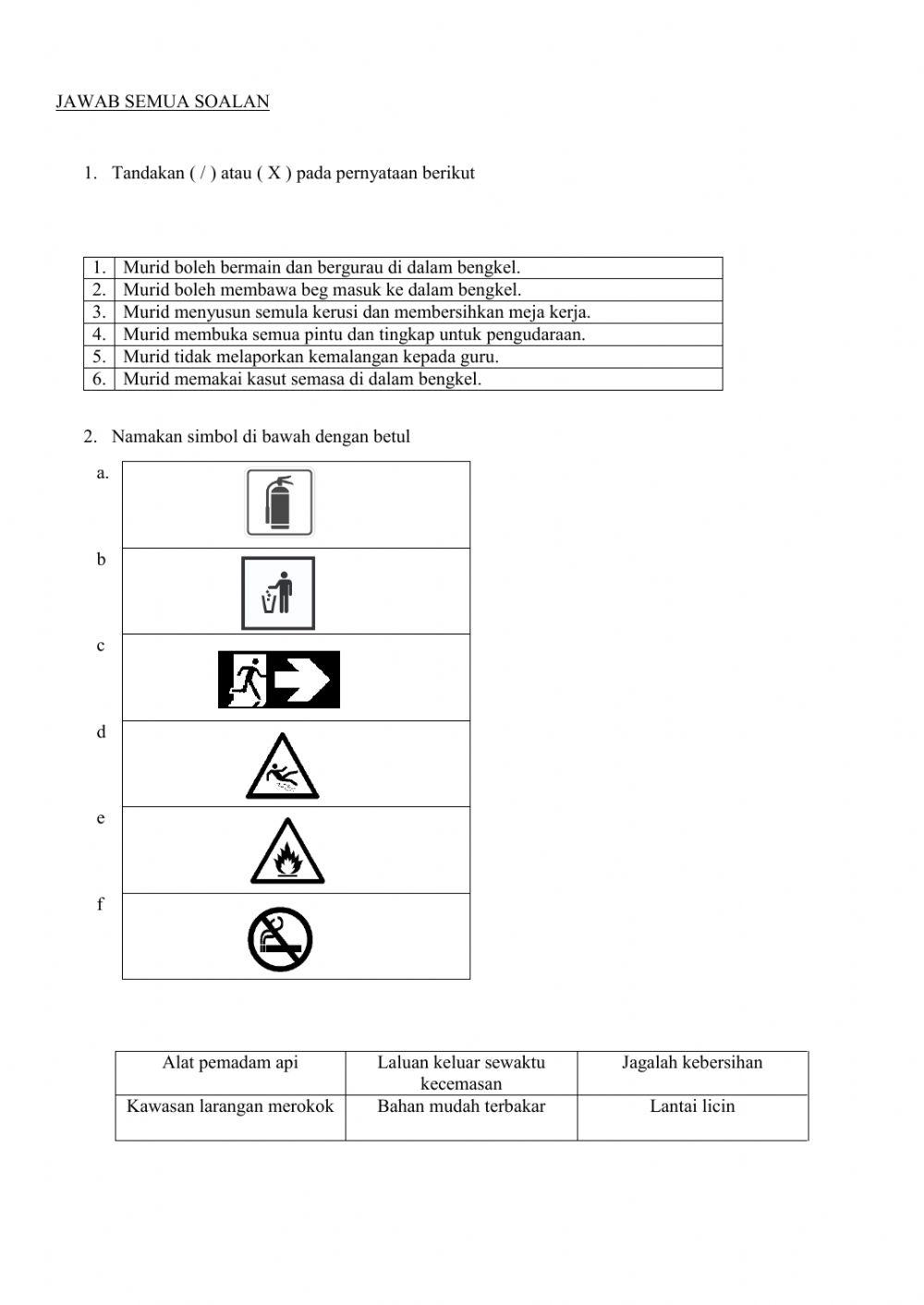 Unit 1 RBT Tahu… | Free Interactive Worksheets | 595238