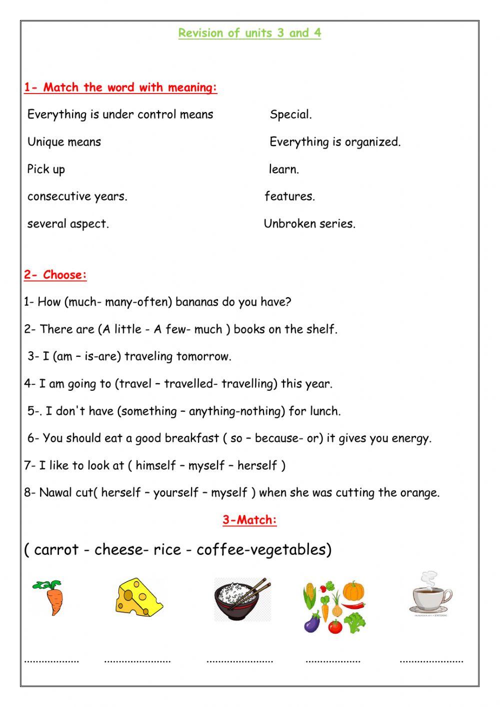 Final revision | Live Worksheets