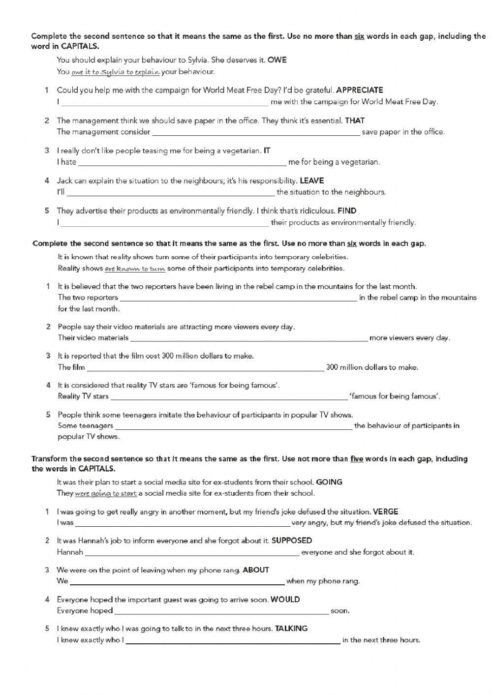 Transformations 595893 | malgorzatamp | Live Worksheets