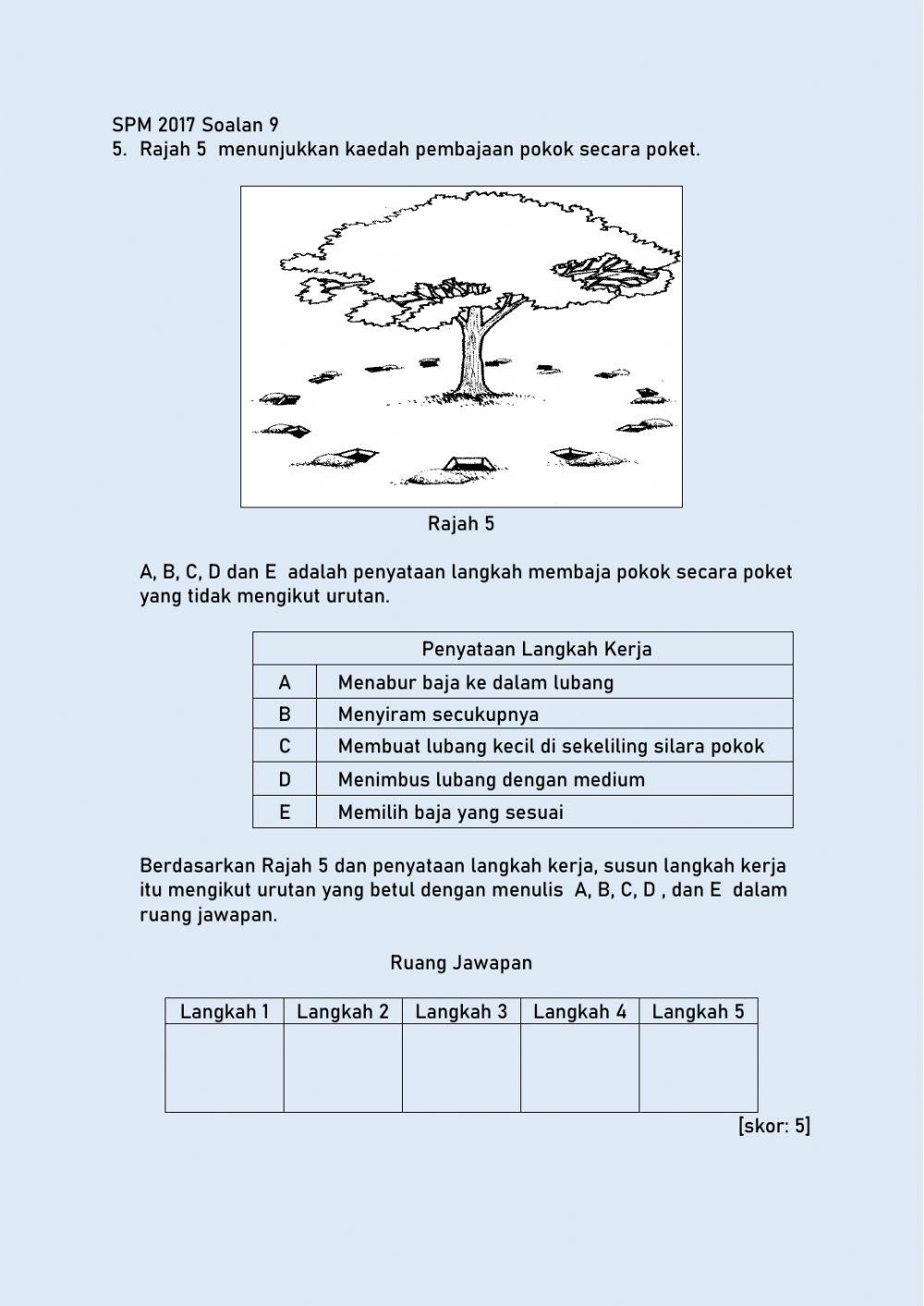 Tugasan Landskap | Live Worksheets