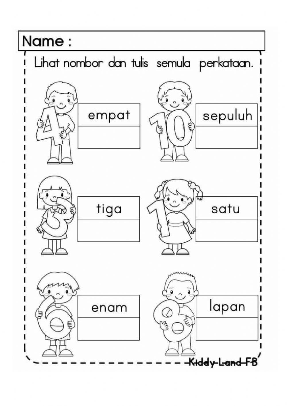 Matematik Awal activity | Live Worksheets