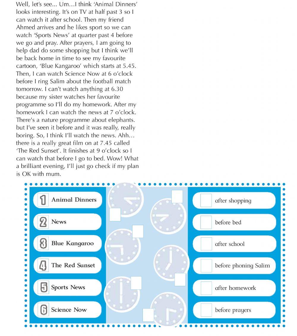 read and number online exercise for | Live Worksheets